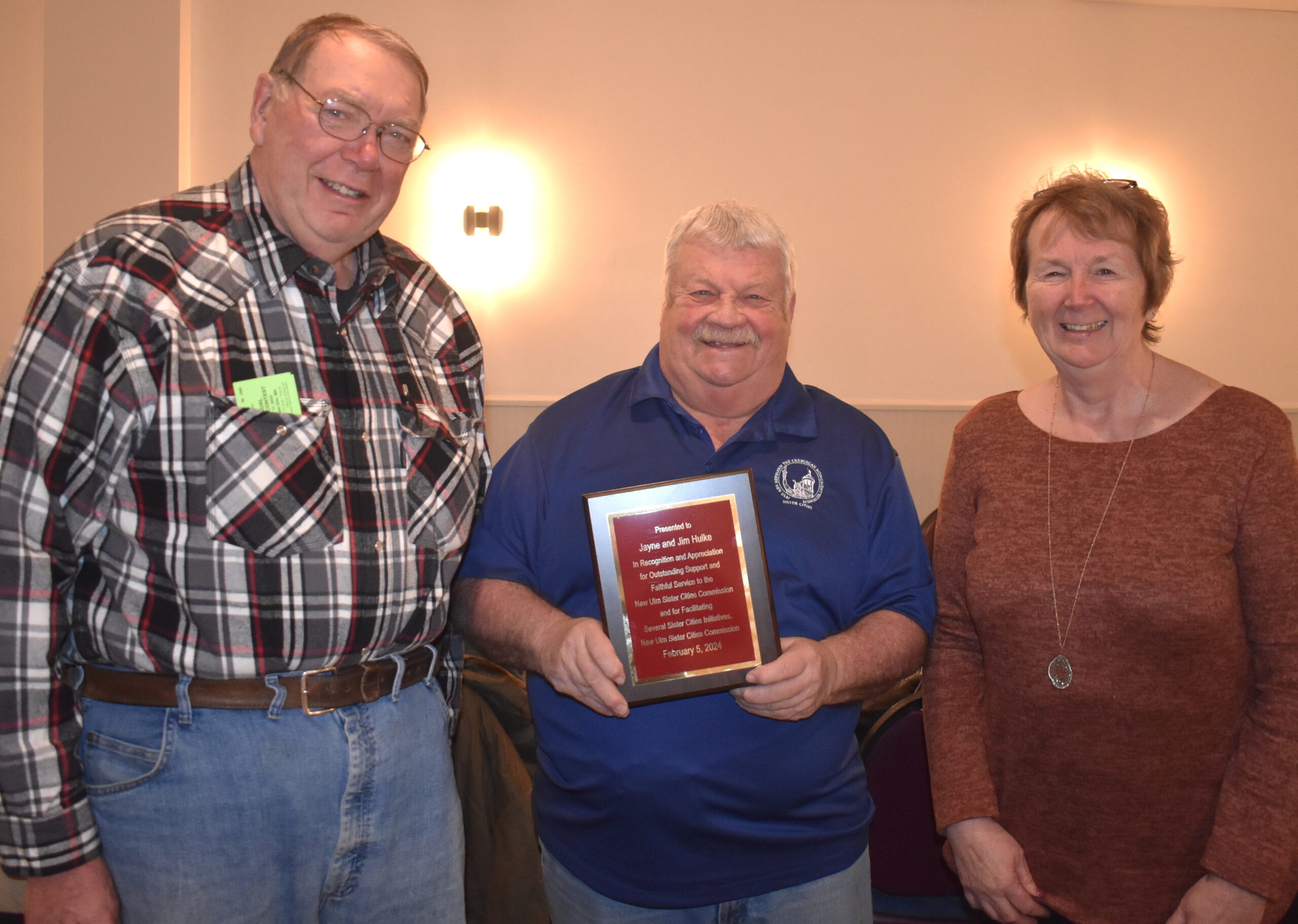 Jayne and Jim Hulke receive Sister Cities Recognition Award | News ...